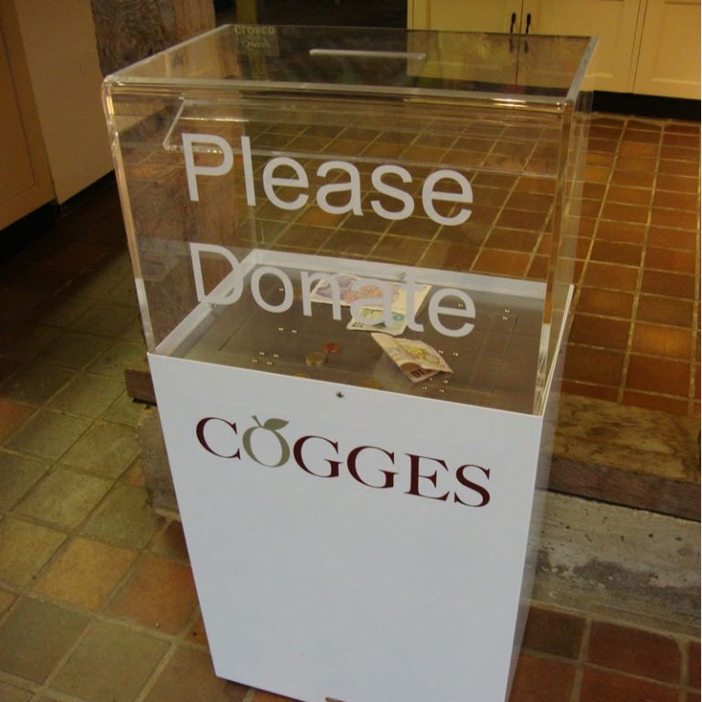Rectangular Steel Donation Box