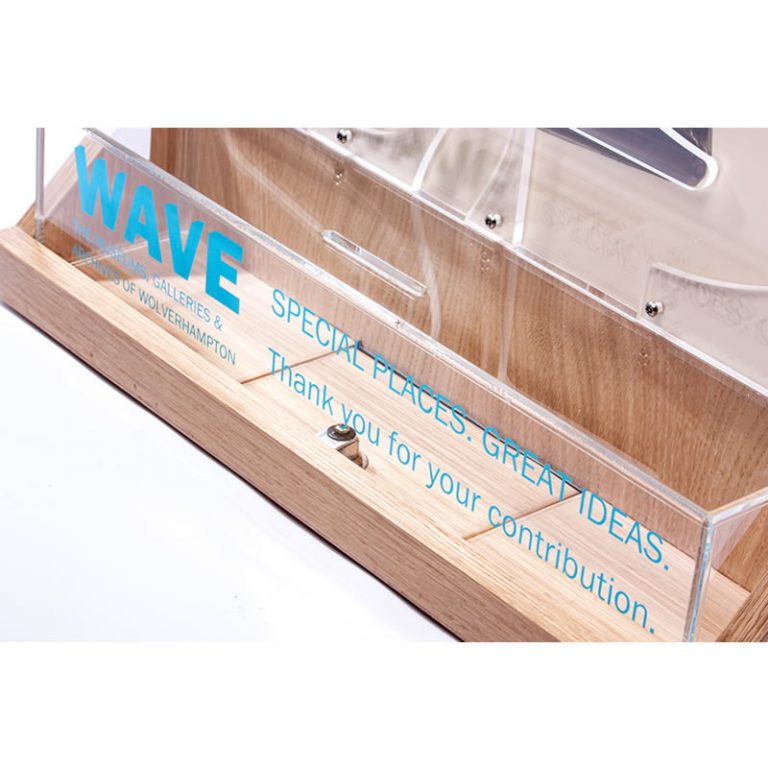 Desktop Donation Boxes I Movable Counter Top Boxes